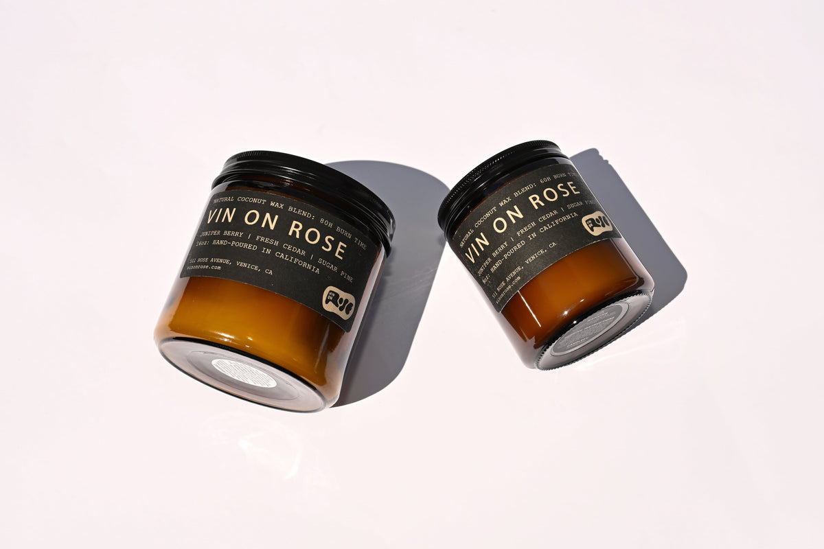 Vin on Rose signature candle (large)